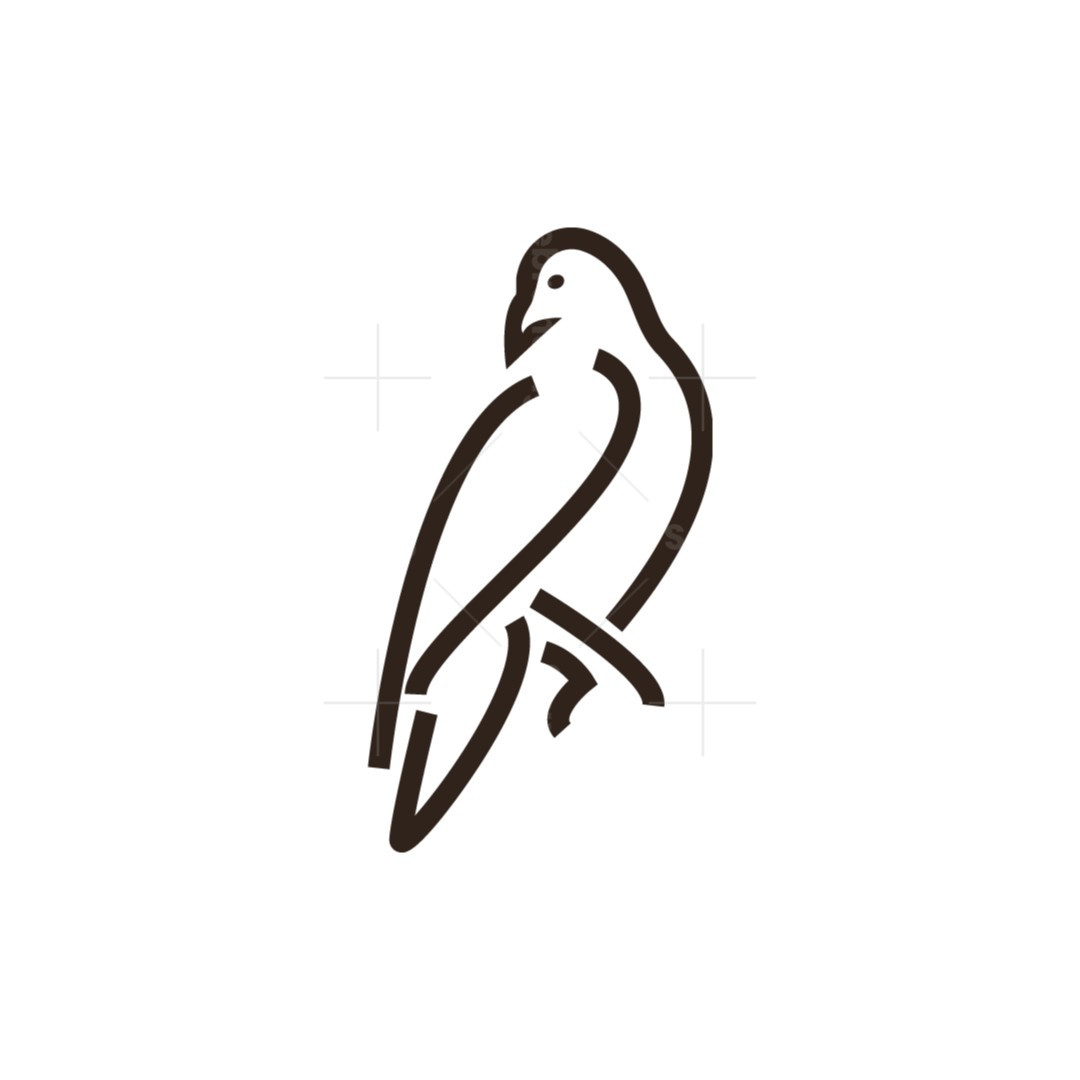 Simple monoline eagle Logo | Scalebranding