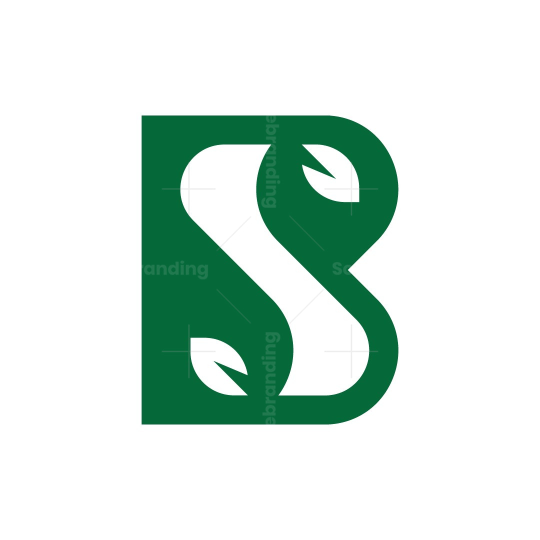 simple S and B leaf logo | Scalebranding