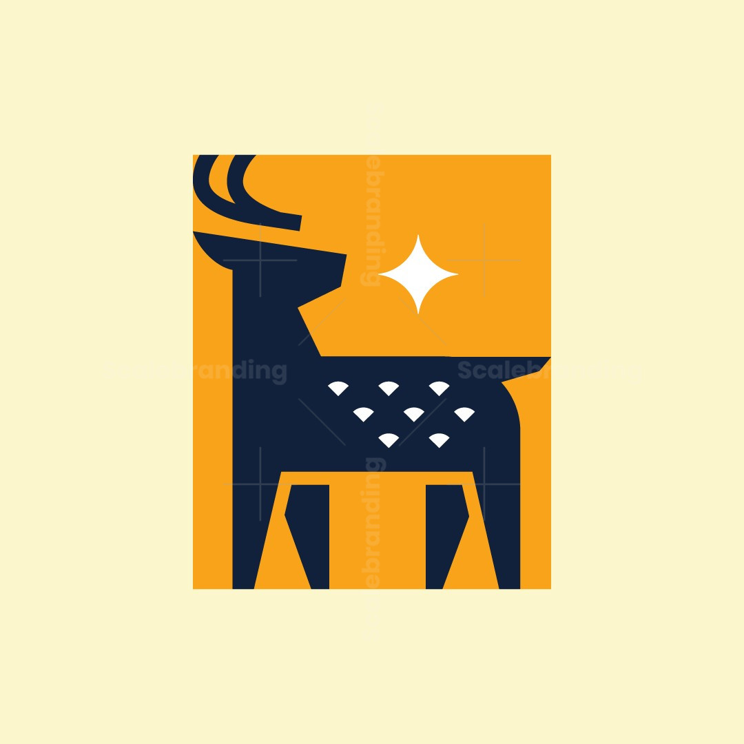 Simple Square Deer Logo | Scalebranding