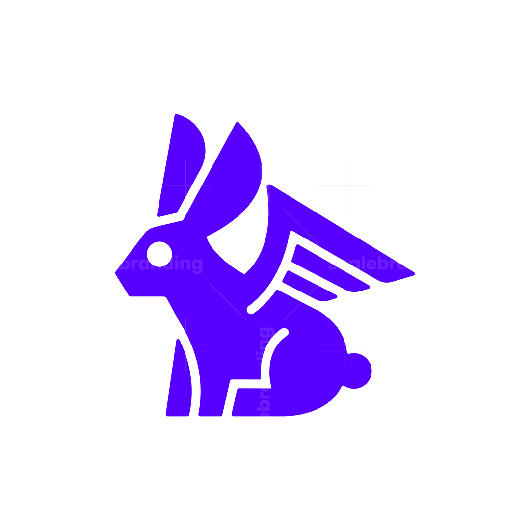 Simplified winged rabbit modern logo | Scalebranding