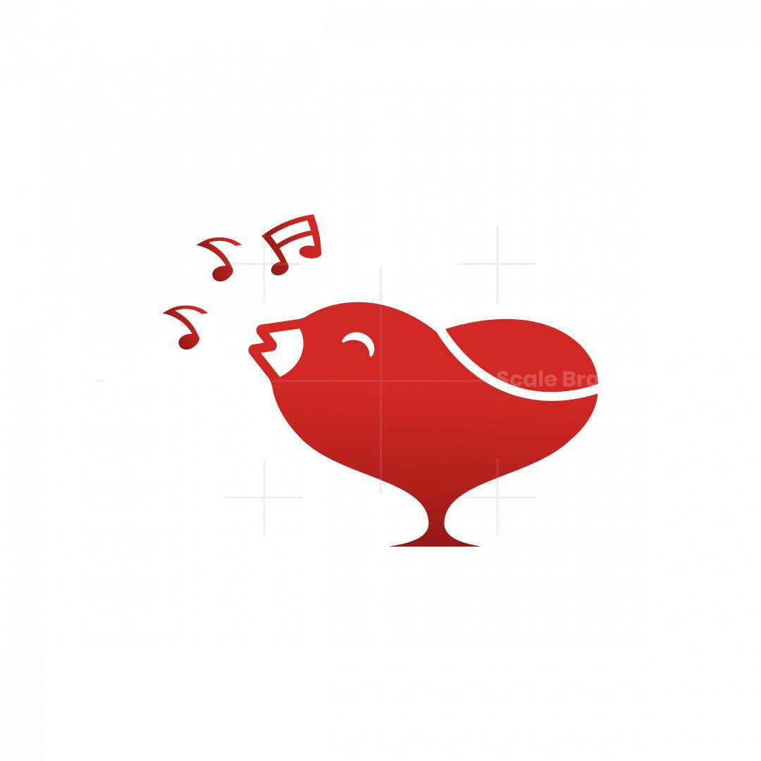 Singing Bird In Love Logo | Scalebranding