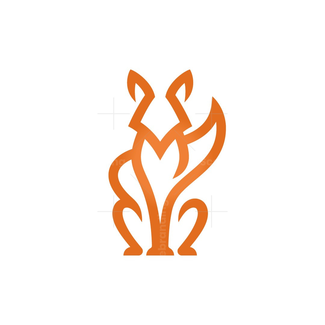 Sitting Fox Logo | Scalebranding