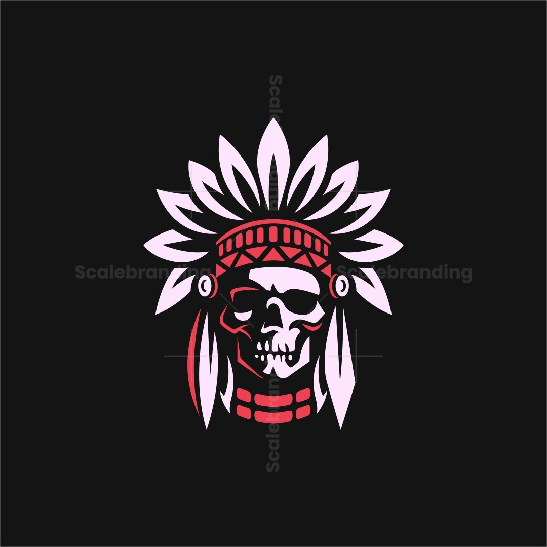Indian Chief Skull Logo Indian Chief Skull Vector Art, Icons, And