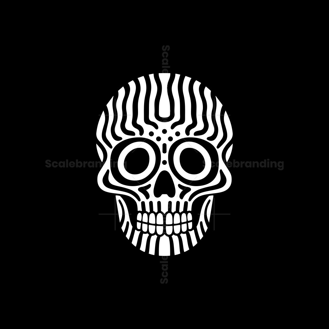 Skull Logo Design Skull Fire Logo