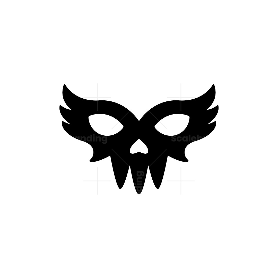 Skull Masquerade Mask Logo | Scalebranding
