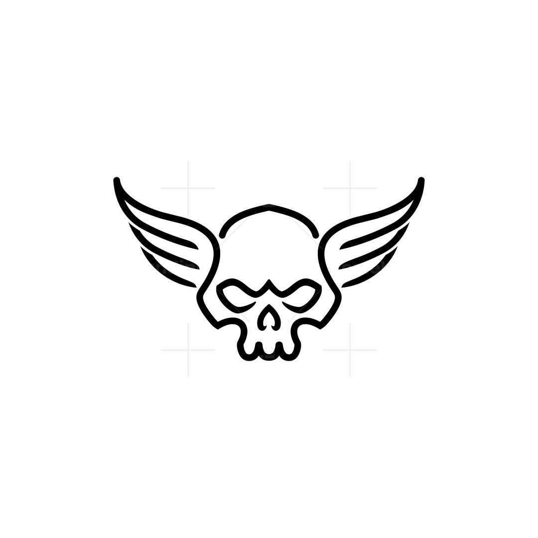 Skull And Wings Logo How To Draw A Skull With Wings || Skull Tribal
