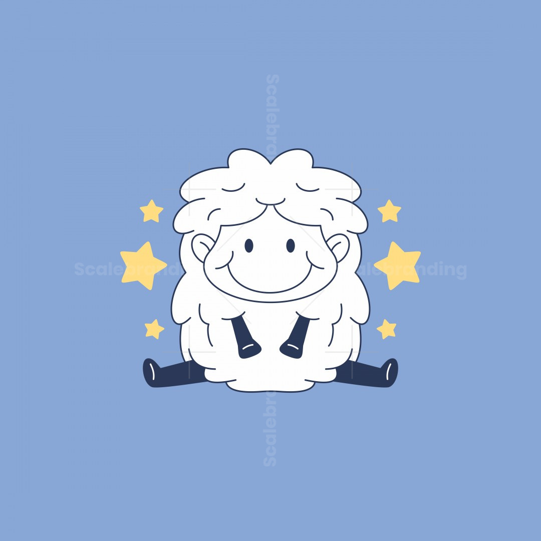 Sleeping Star Sheep Logo | Scalebranding