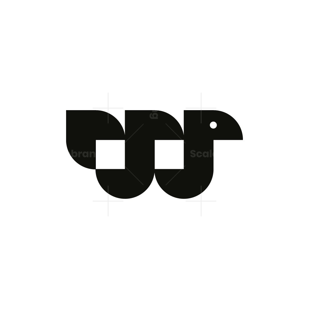 Snake Letter W Logo | Scalebranding