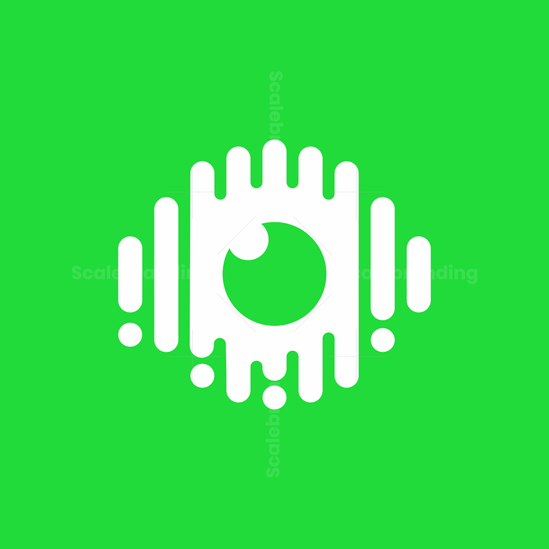 Sound Wave Eye Simple Modern Logo | Scalebranding
