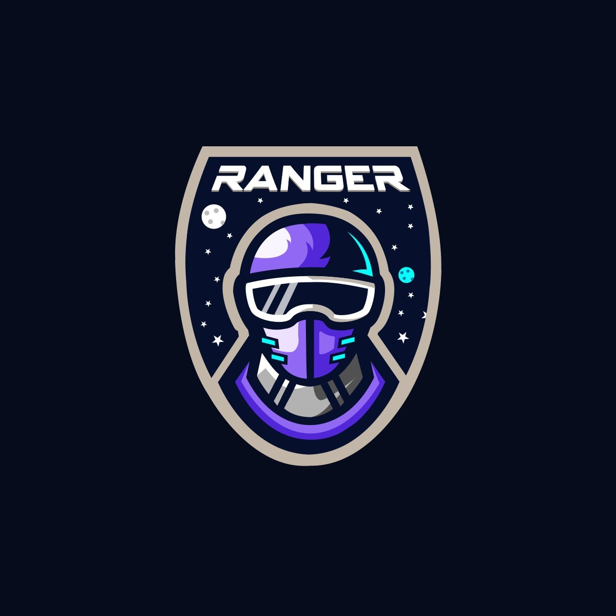 Space Ranger Mascot Logo | Scalebranding