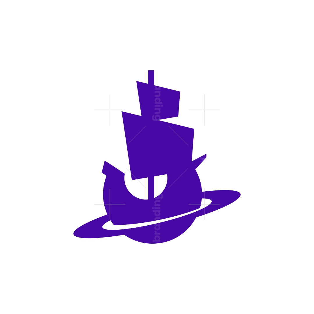 Space Sailing Ship Logo | Scalebranding