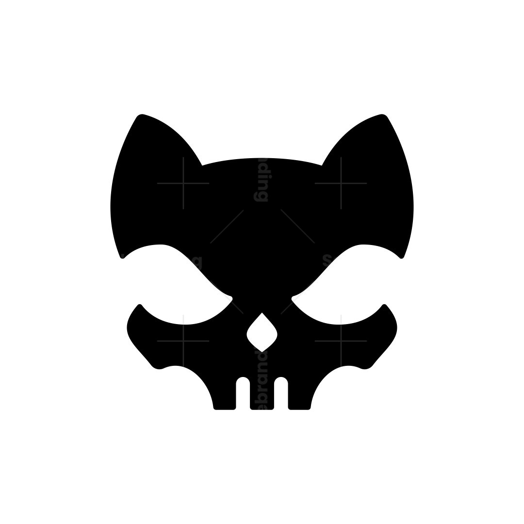 Spooky Skull Cat Logo | Scalebranding