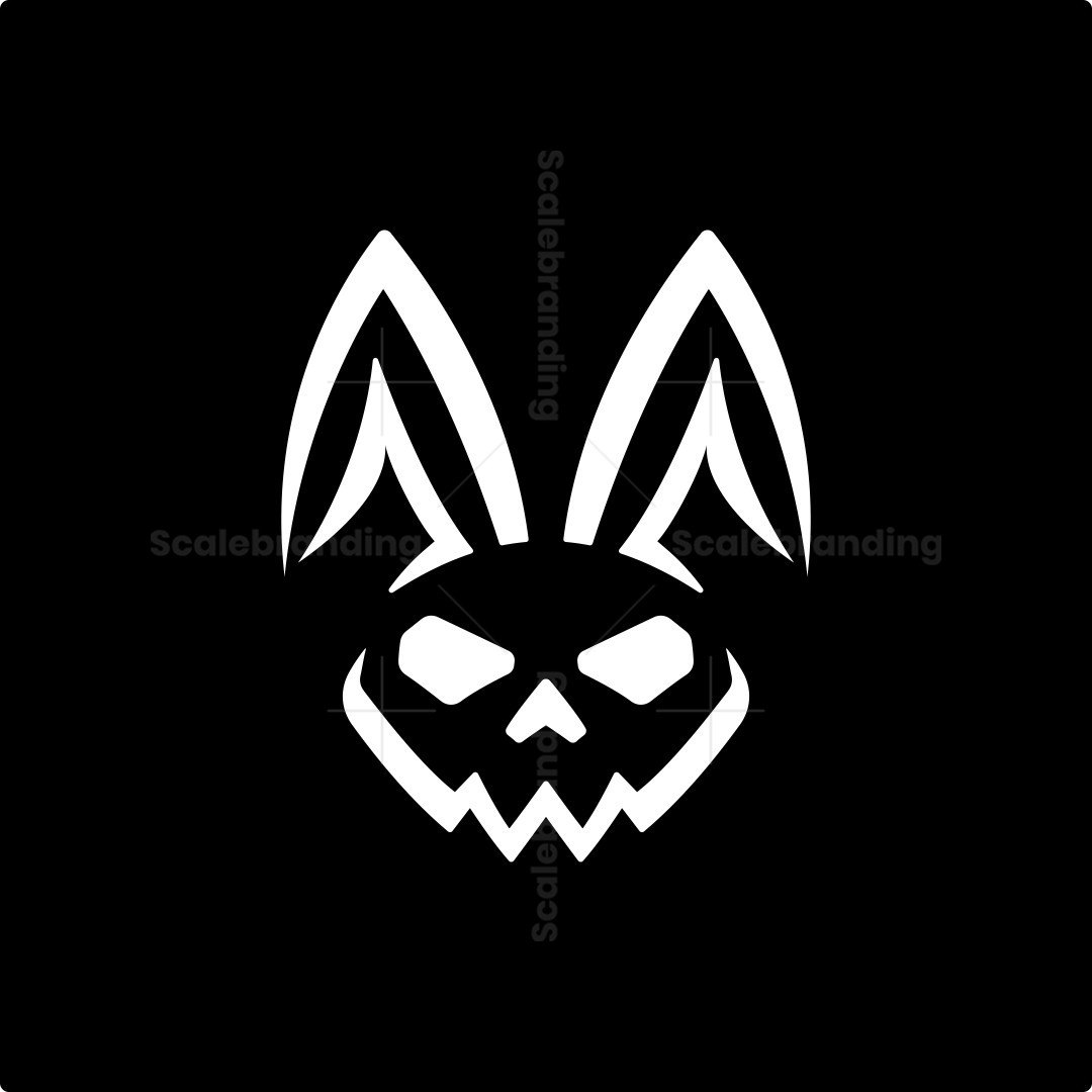 Spooky Skull Rabbit Logo | Scalebranding