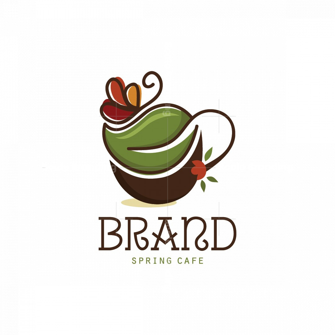 Spring Cafe Symbol Logo | Scalebranding