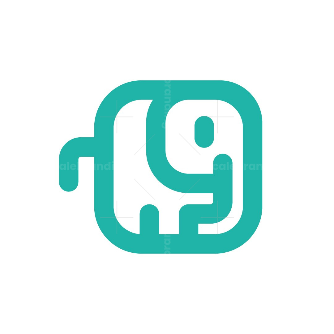 Square Elephant Logo | Scalebranding