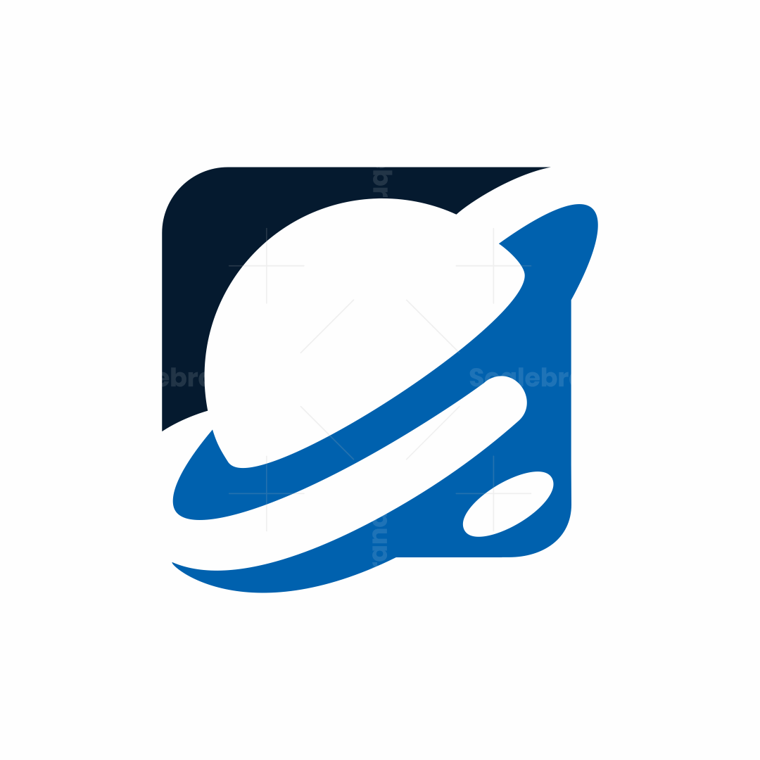 Square Planet Simple Combination Logo | Scalebranding