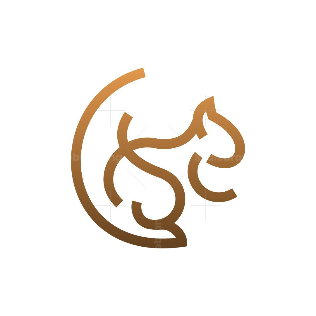 Squirrel Simple Line Logo | Scalebranding