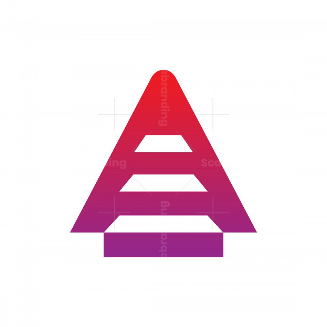 Stair Letter A Logo | Scalebranding