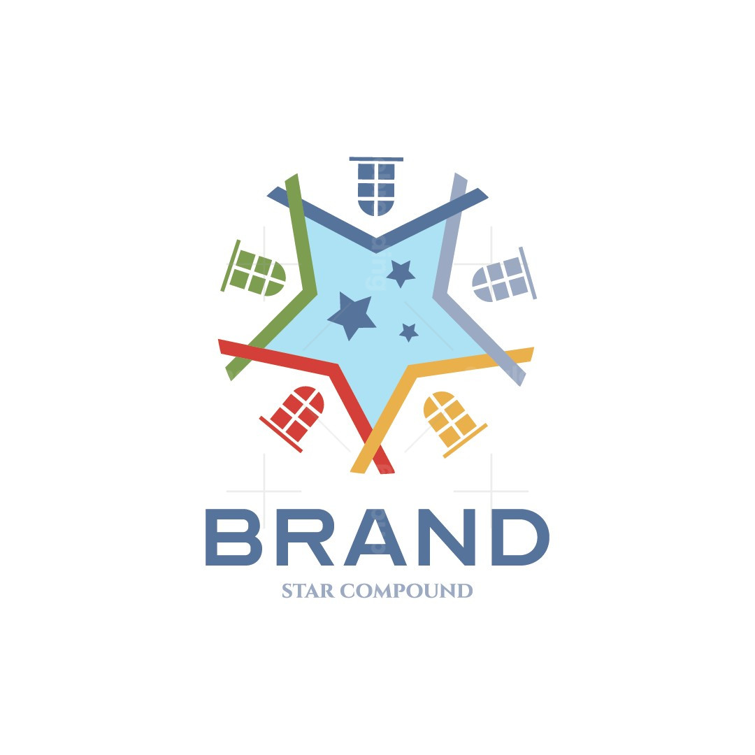 Star Compound Symbol Logo | Scalebranding