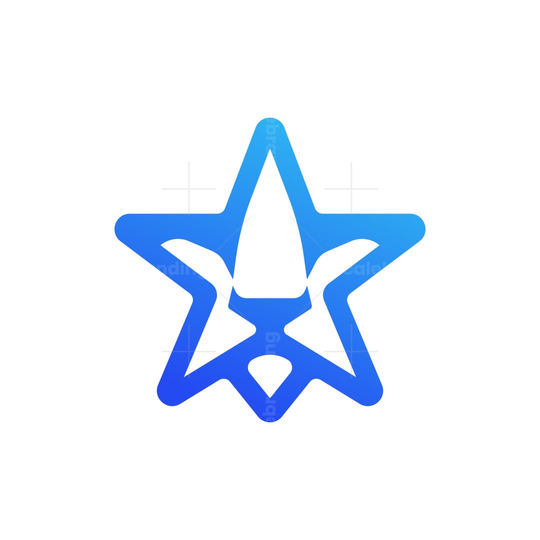 Lion Star Logo Sparkling Star Lion Face Logo | Scalebranding