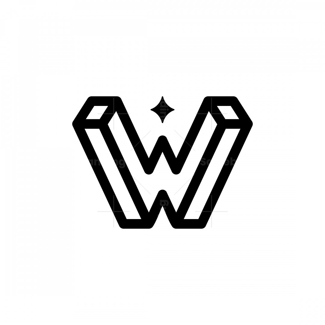 Star W Letter Logos | Scalebranding