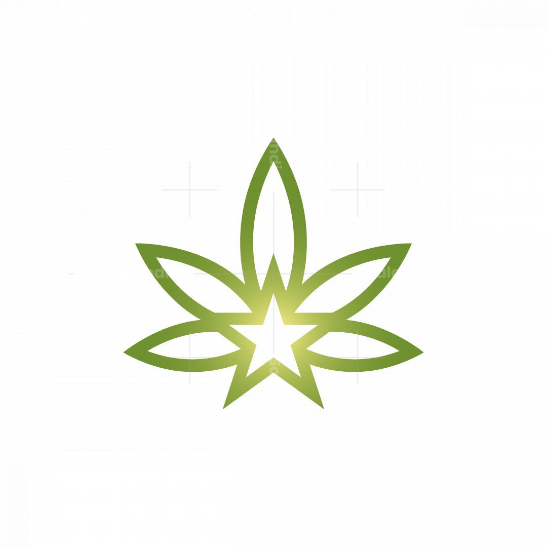 Stellar Cannabis Logo Hemp Logo | Scalebranding