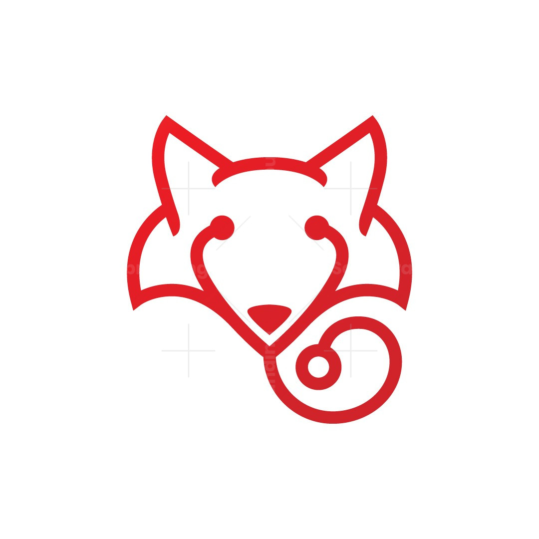 Stethoscope Doctor Fox Logo | Scalebranding