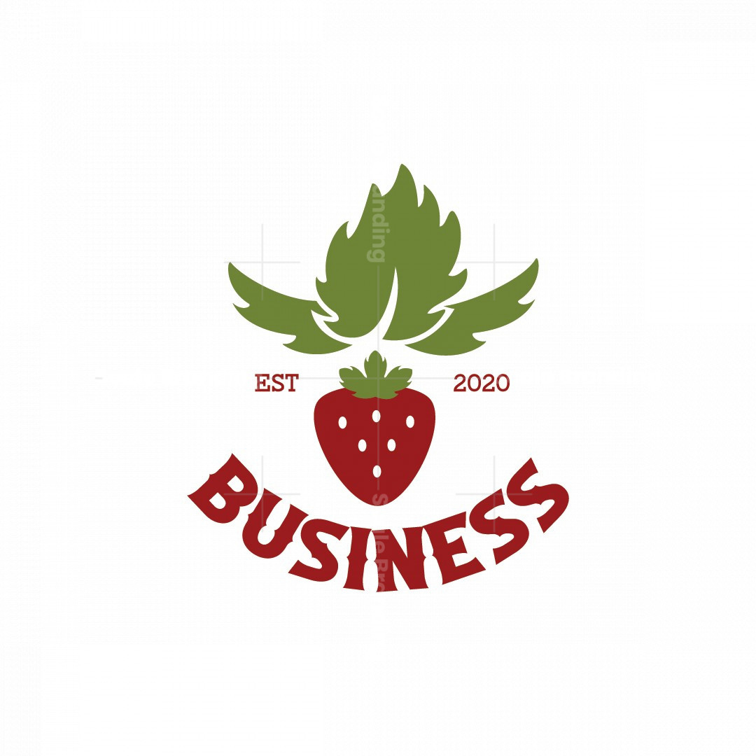 Strawberry Farm Symbol Logo | Scalebranding