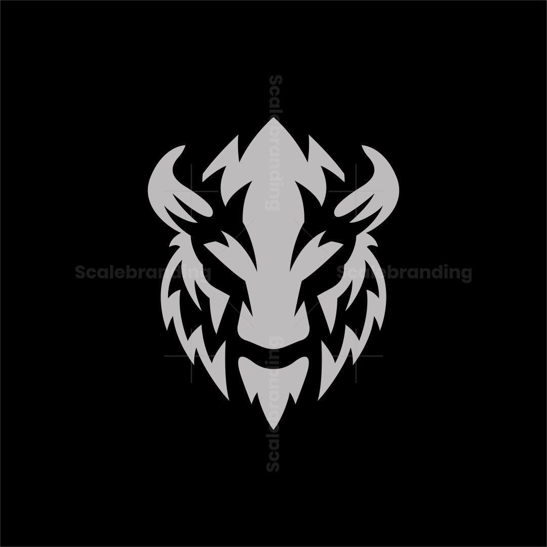 Strong Bison Head Logo | Scalebranding