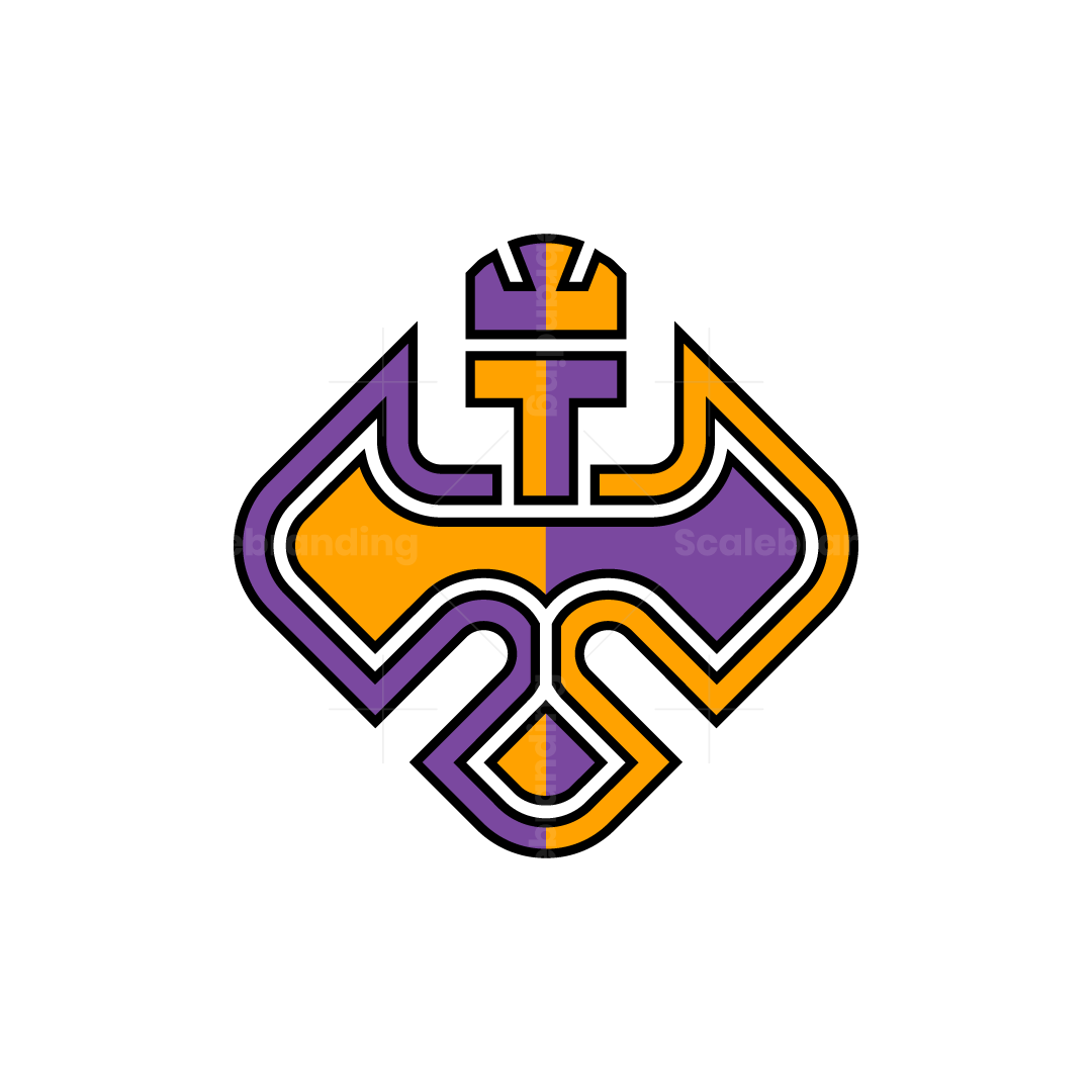 Strong Crown Eagle Bird logo | Scalebranding