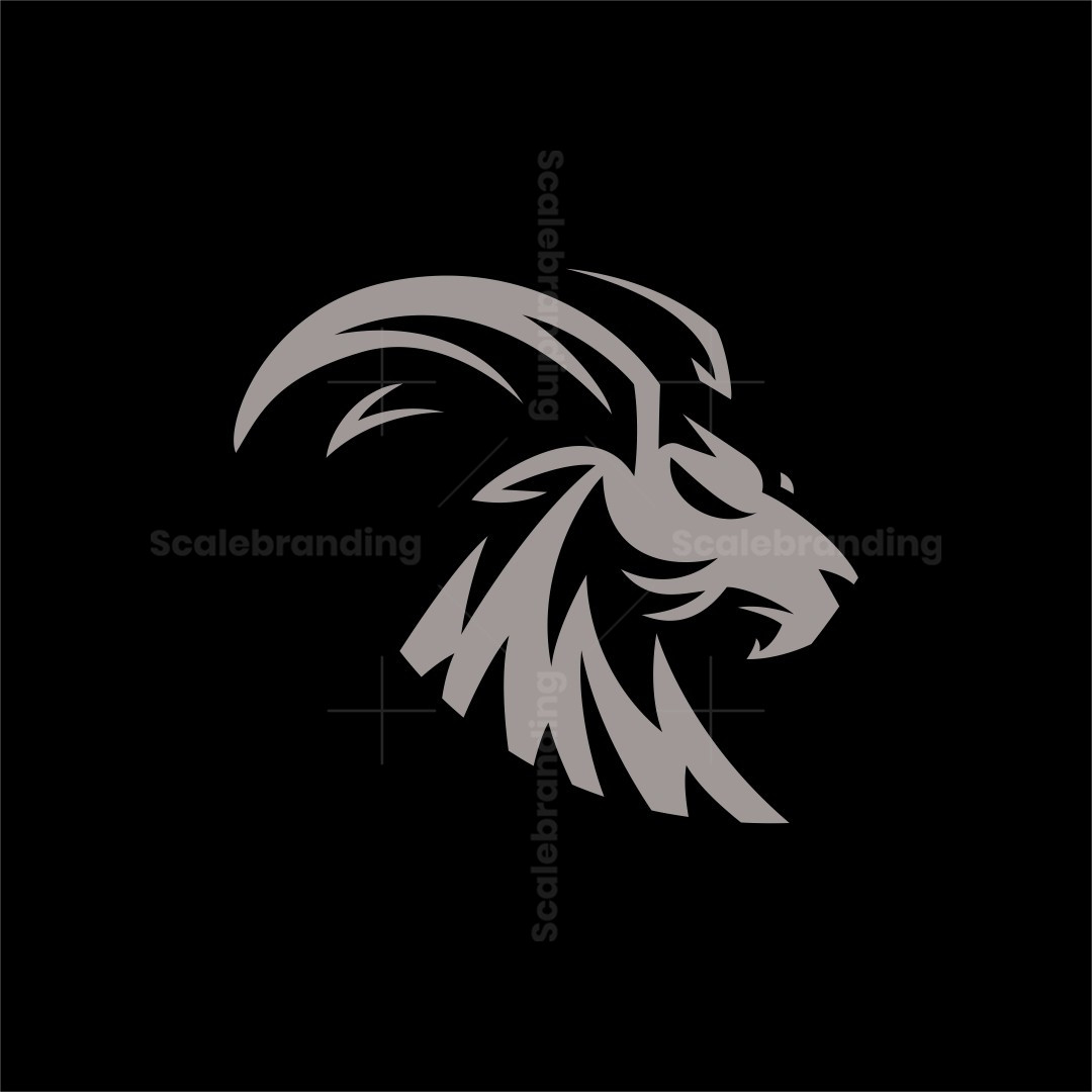 Strong Goat Head Logo Mountain Goat Logo | Scalebranding