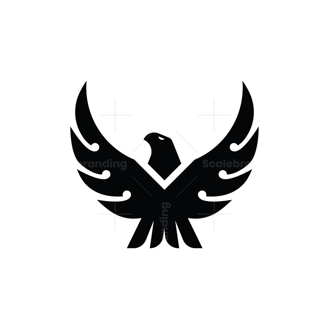 Stylish Black Hawk Logo | Scalebranding
