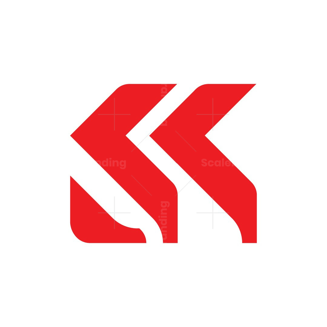 Sk Stylish Logo Letter Sk Monogram Logo In Bold Triangle Design With