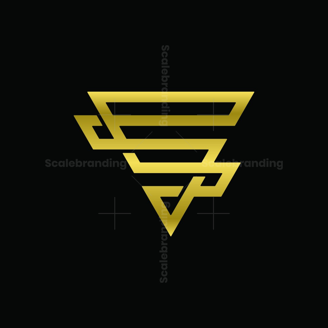 stylish triangle s letter logo | Scalebranding