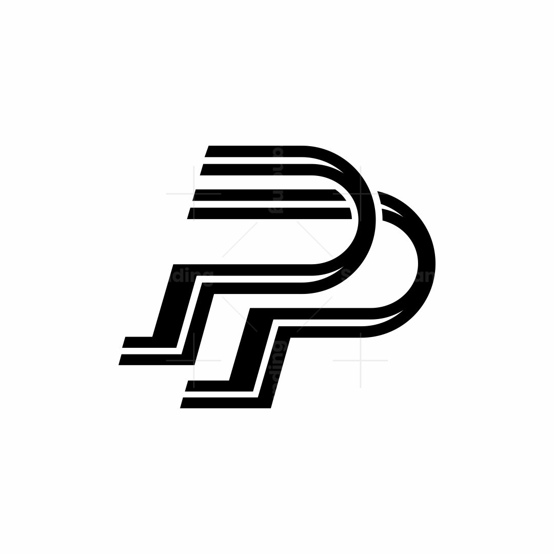 Stylist Letter P or Twin P Logo | Scalebranding