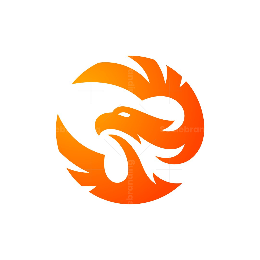 Sunflame Phoenix Circle Bird Logo | Scalebranding