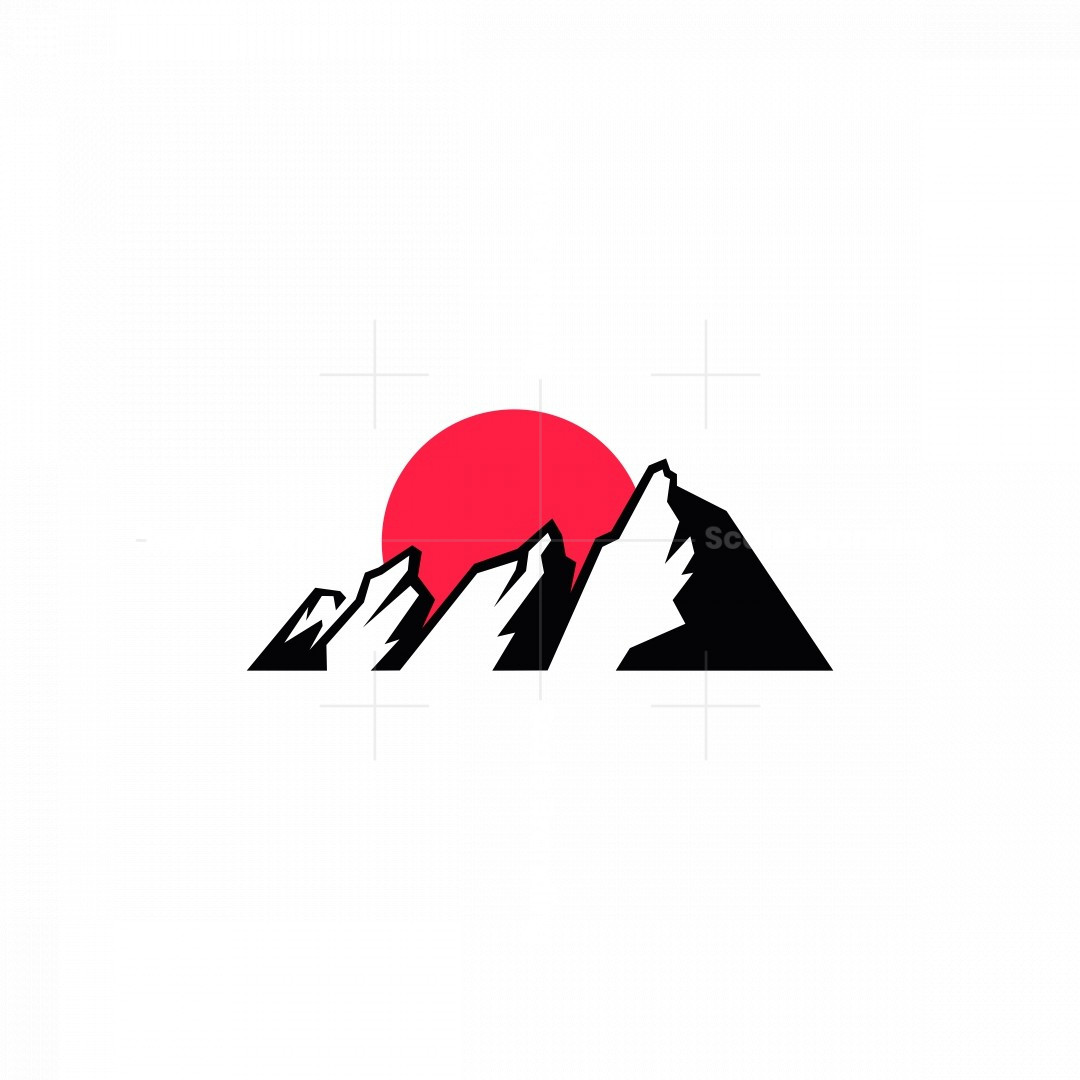 Sunset Mountains Icon Logo | Scalebranding
