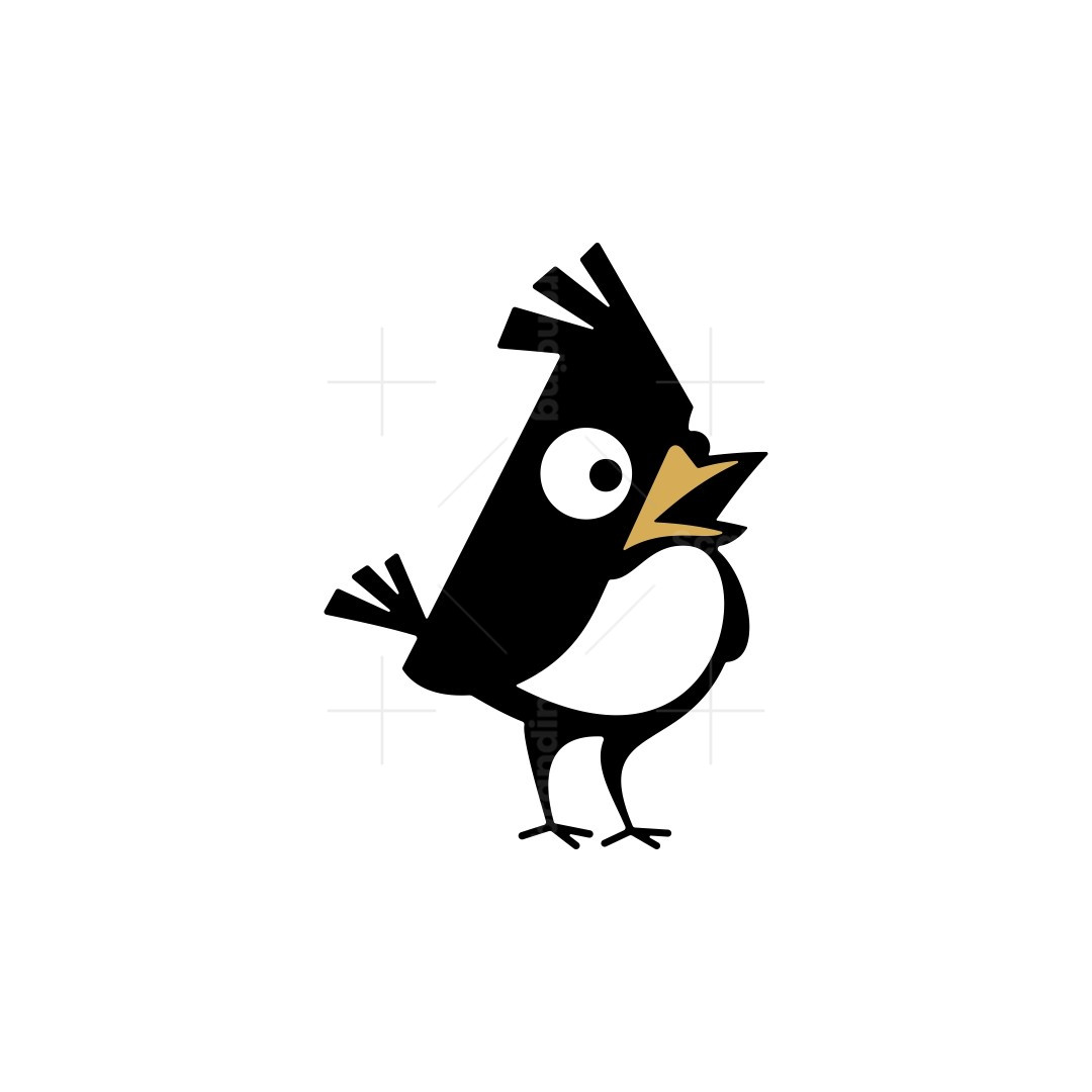 Surprised Bird Logo | Scalebranding
