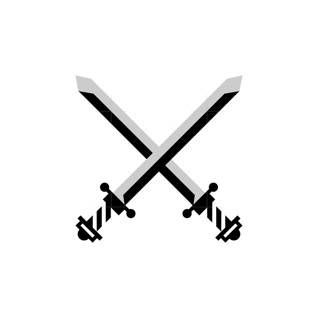 Swords Icon Logo | Scalebranding