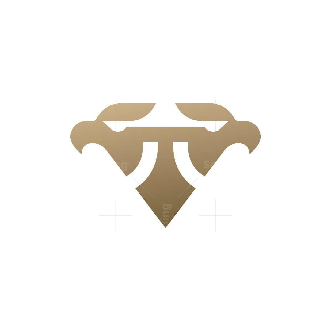 T Double Bird Head Logo | Scalebranding