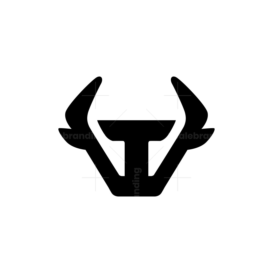 T Letter Bull Head Logo | Scalebranding