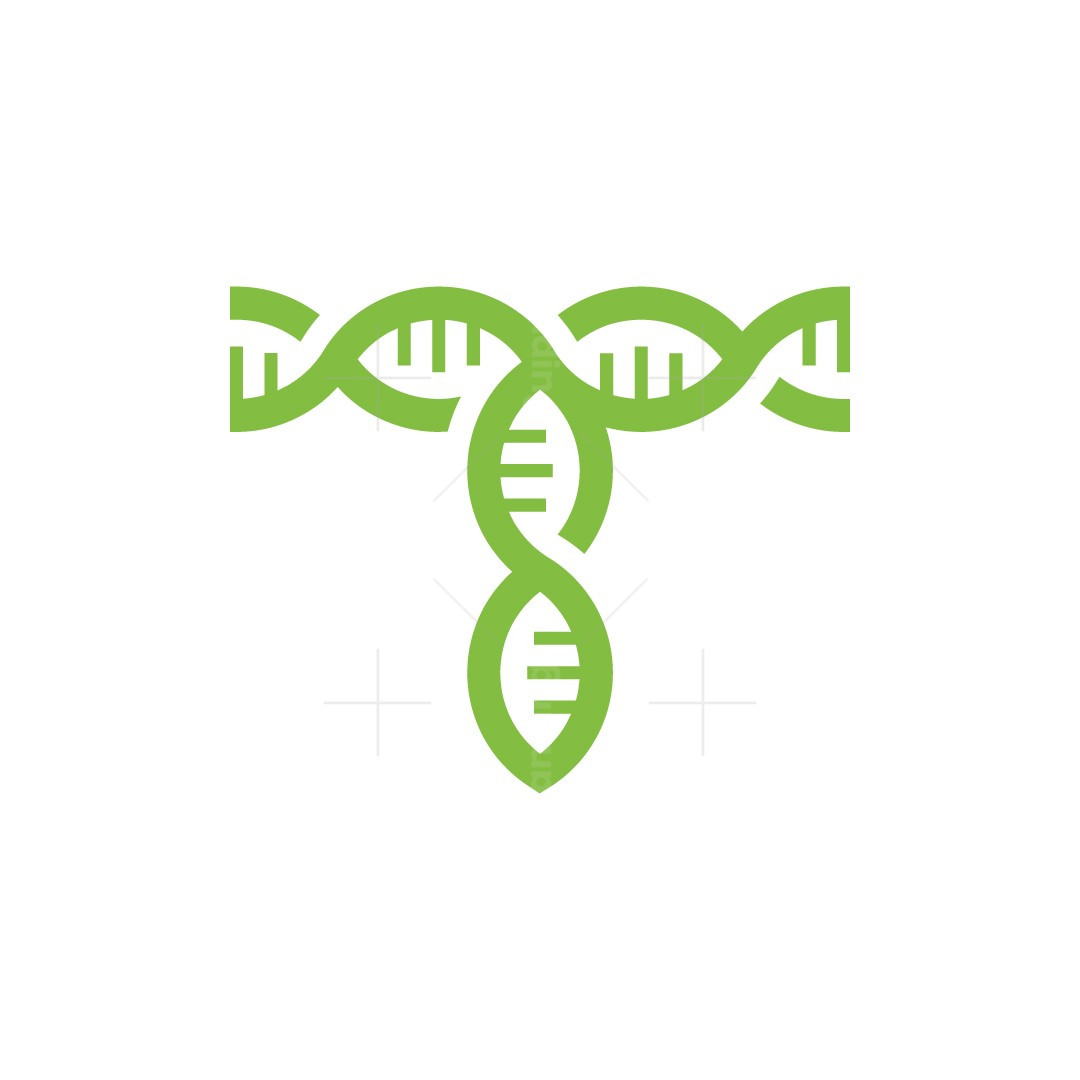 T Letter DNA Logo | Scalebranding