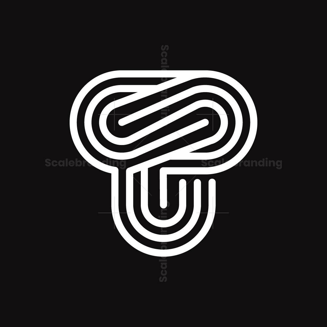 T Letter Line Logo | Scalebranding