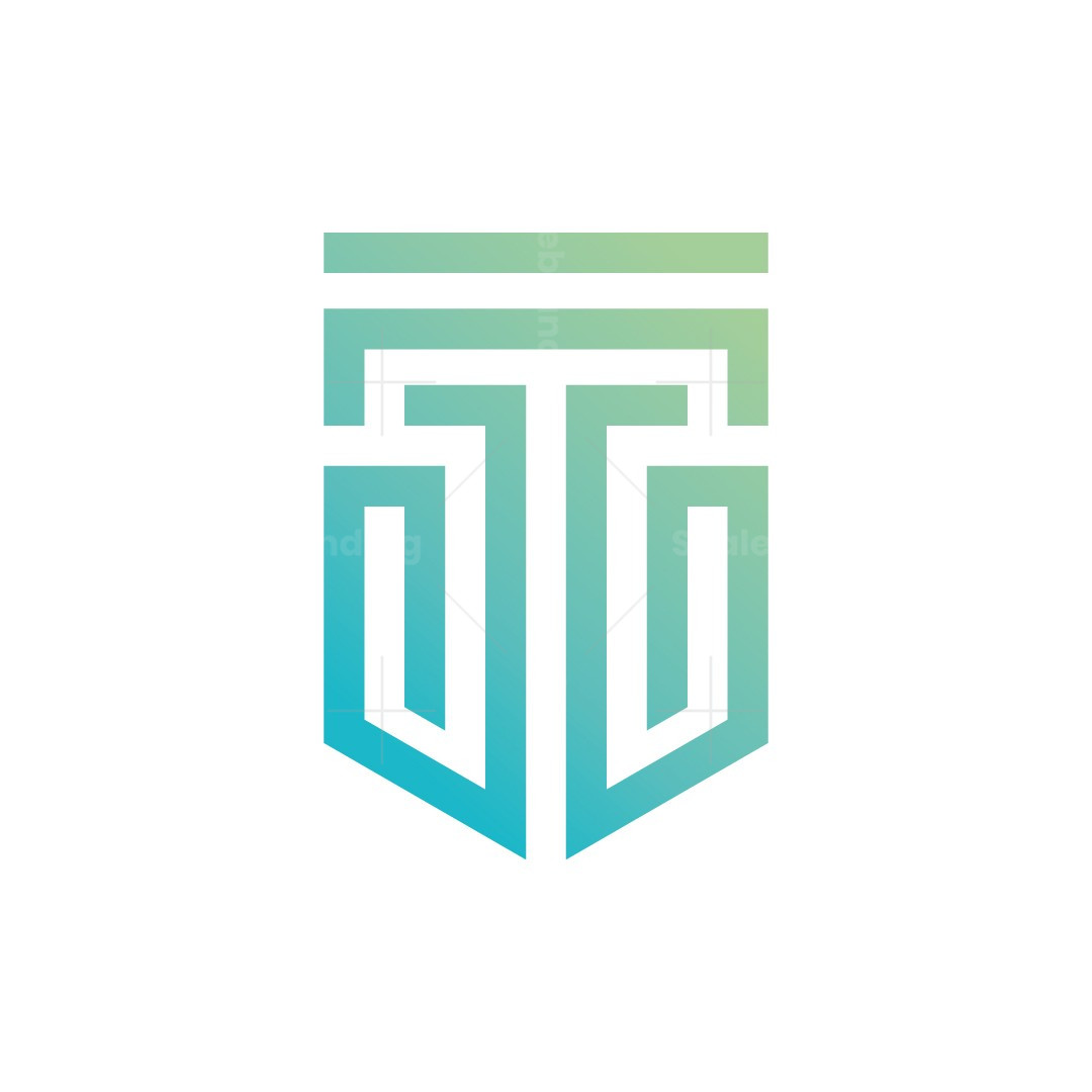 T Letter Shield Logo | Scalebranding