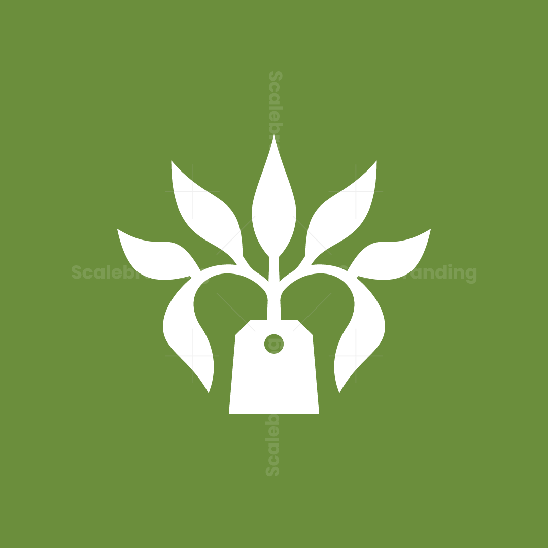 Tea Bag Tree Nature Green Logo | Scalebranding