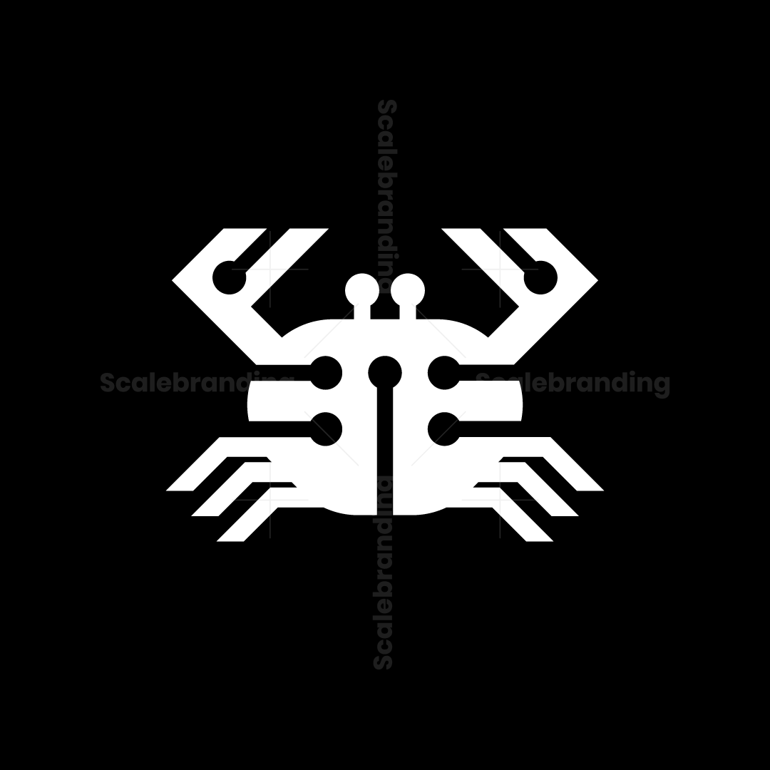 creative crab tech mark logo | Scalebranding