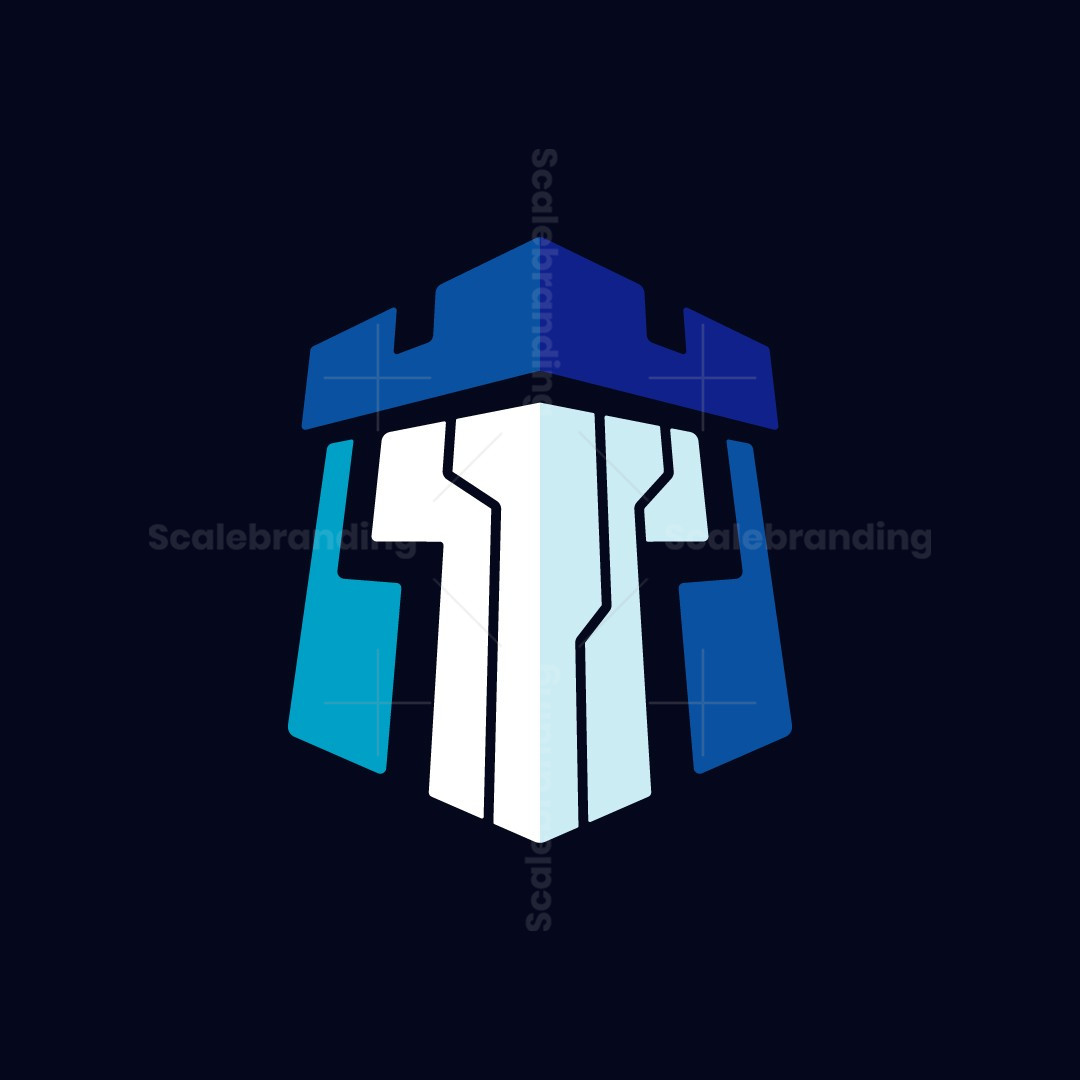 Tech Fortress Letter T Logo | Scalebranding
