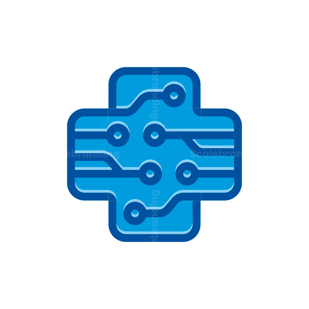 Tech Pharma Cross Logo | Scalebranding