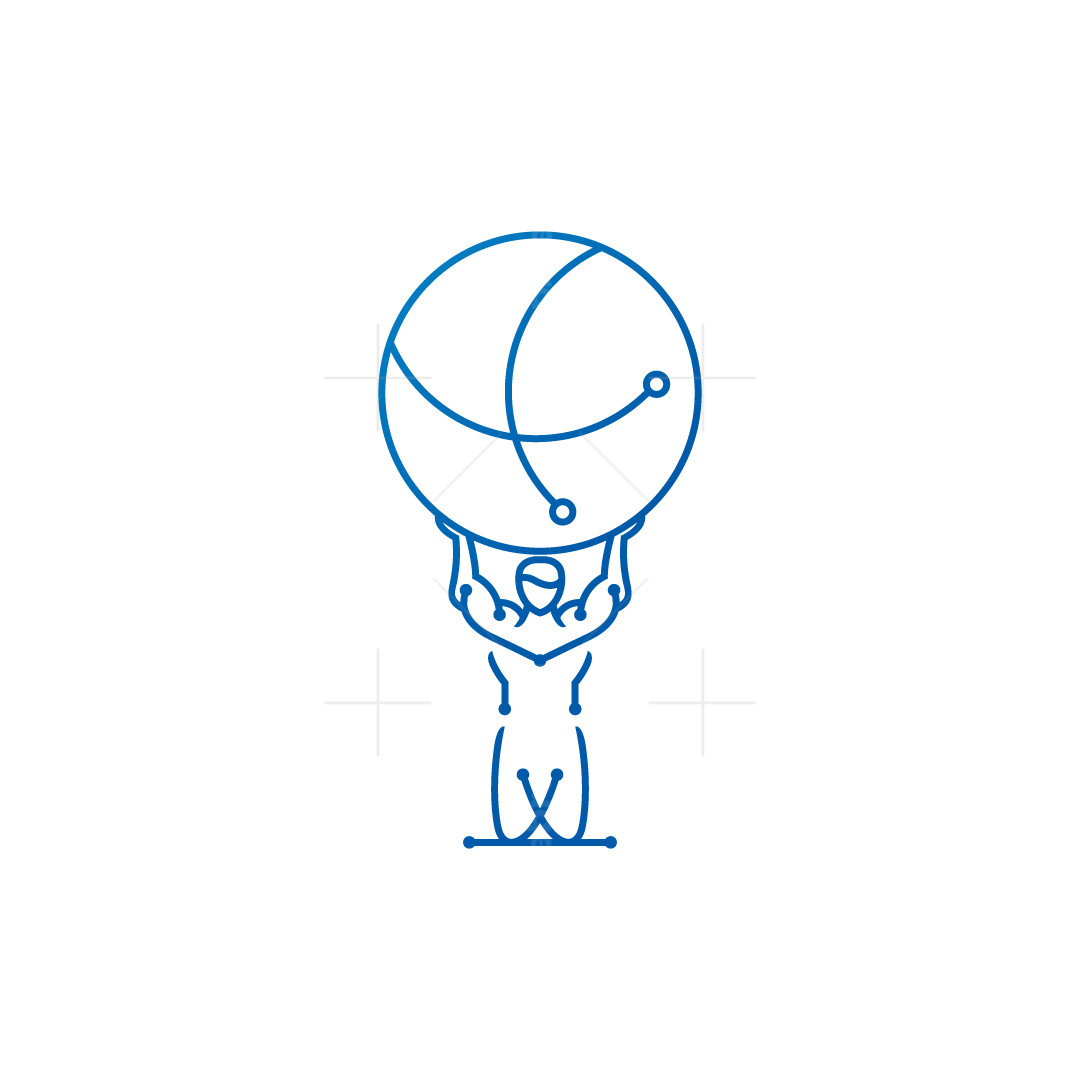 Technology Atlas Logo Atlas Tech Logo | Scalebranding