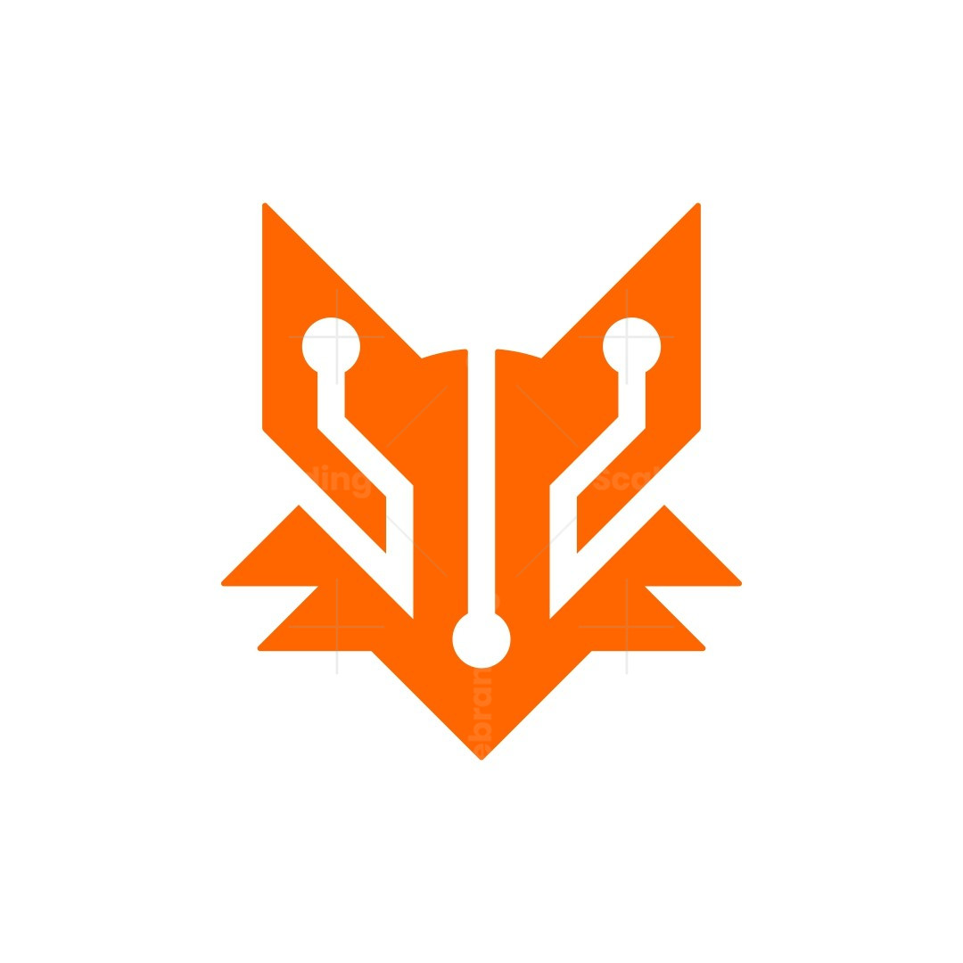 Technology Fox Head Logo | Scalebranding